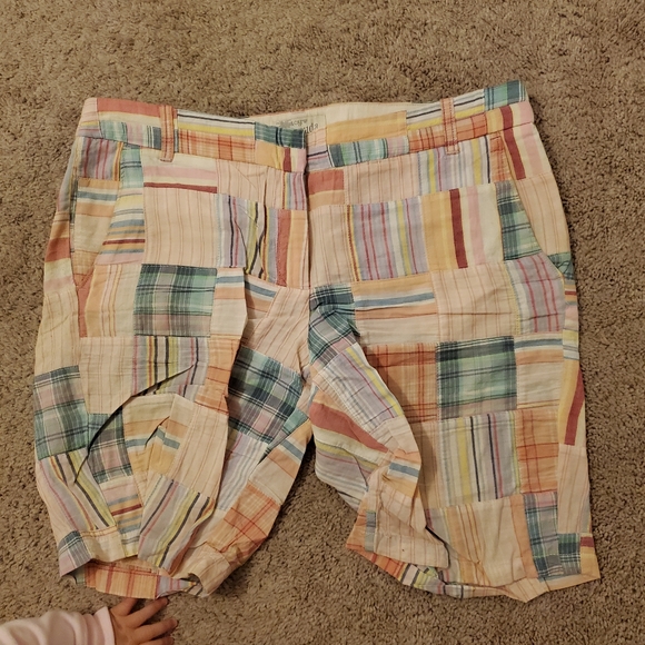 J. Crew Factory | Shorts | Jcrew Factory Mixed Plaid Bermuda Shorts ...